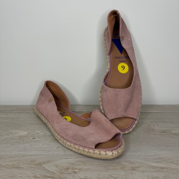 Verbenas | Shoes | Verbenas Spain Cruz Pink Suede Leather Peep Toe ...